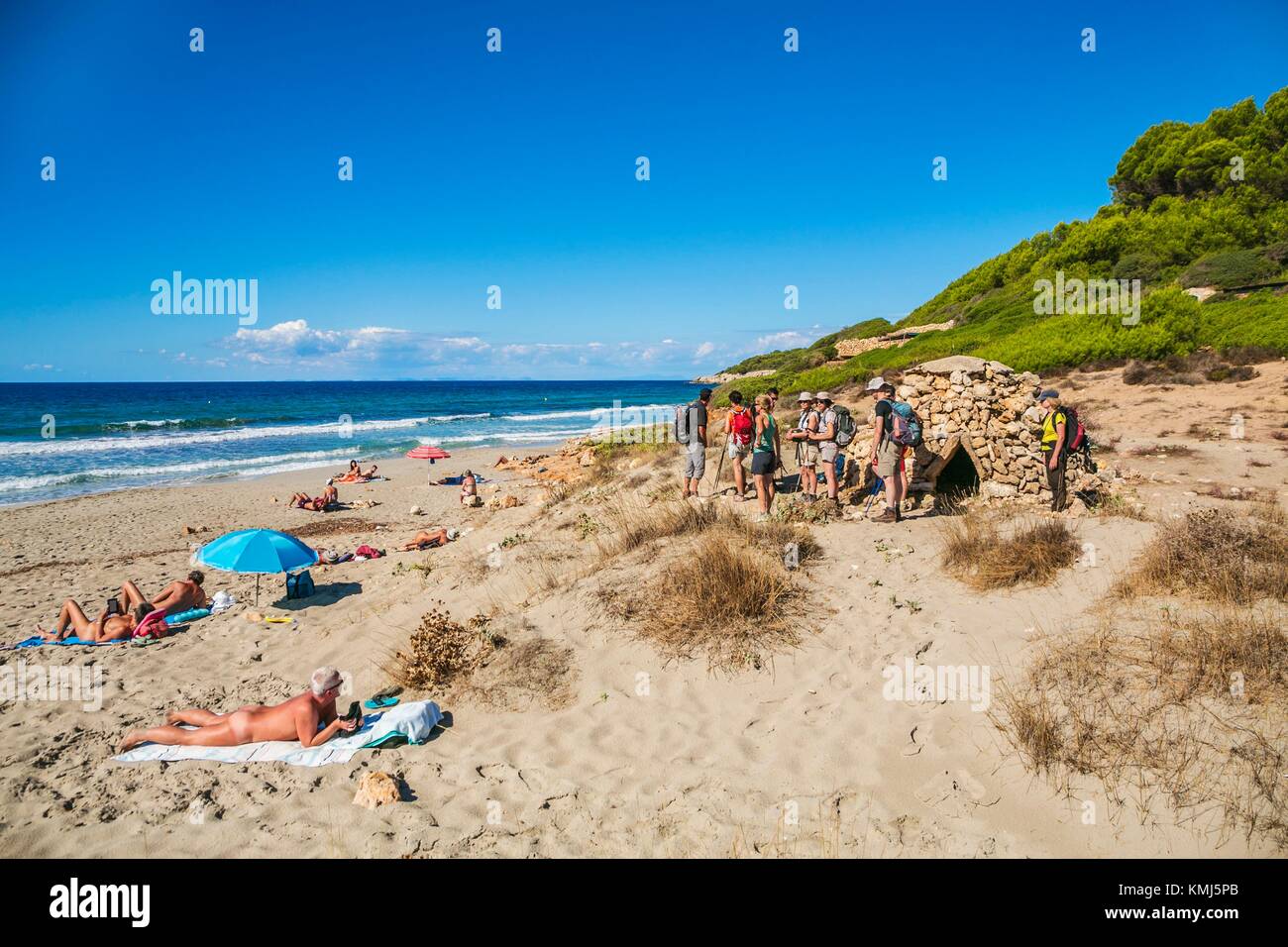 Binigaus Beach. Es Migjorn Gran Municipality. Minorca Island. Balearic ...