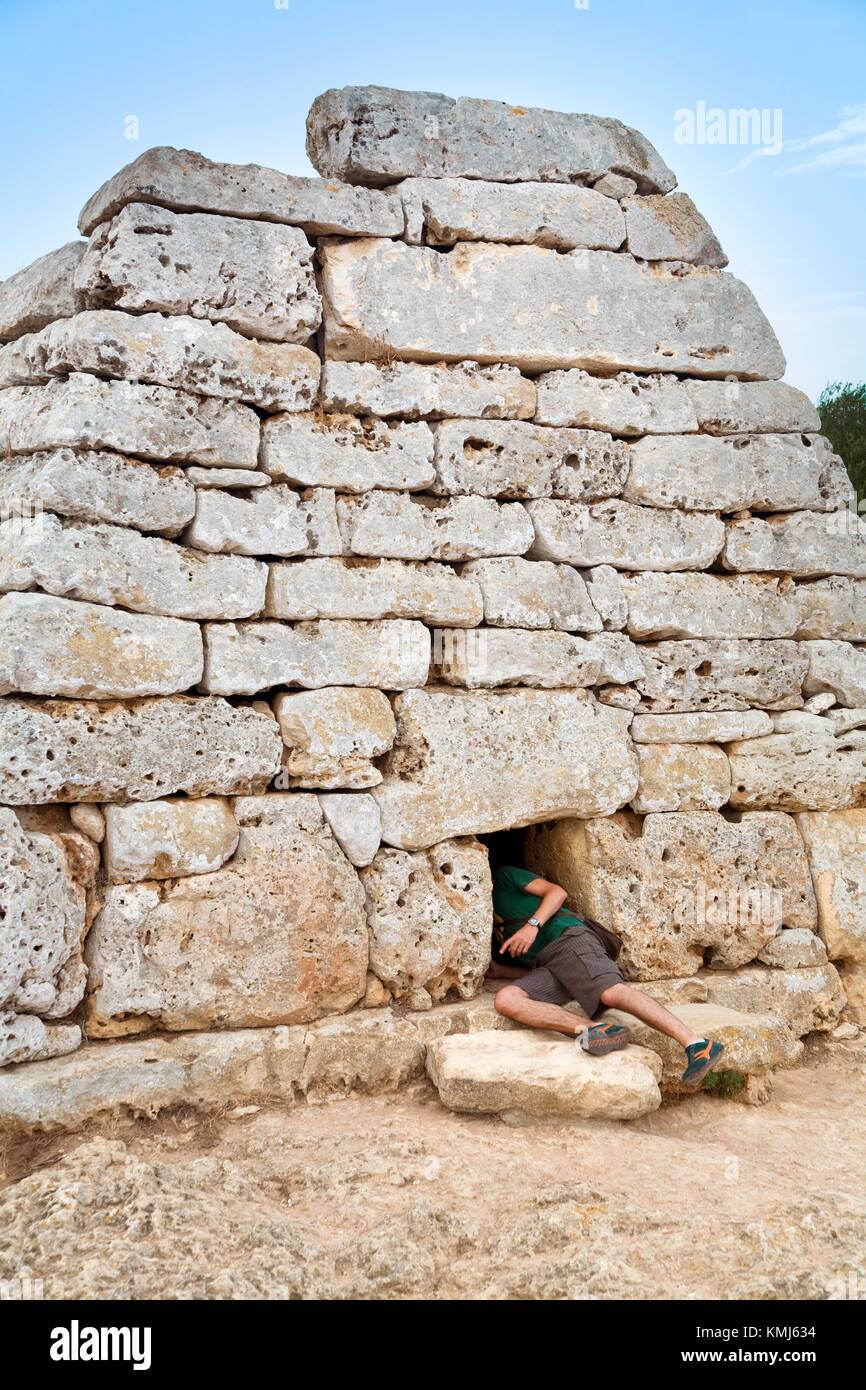 Naveta des tudons prehistoric monument hi-res stock photography and ...