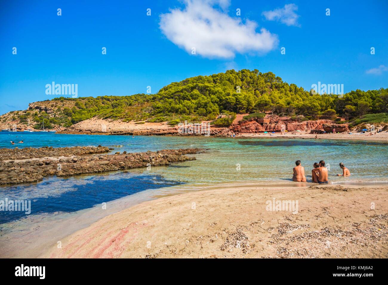 Sunbathing Cala In Menorca High Resolution Stock Photography and Images ...