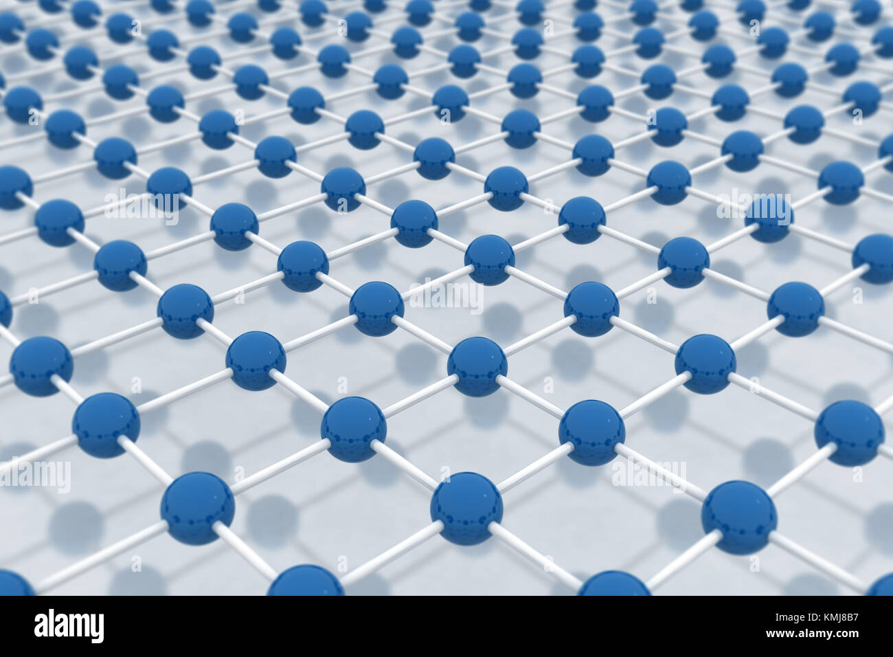 Network connected spheres 3d illustration Stock Photo - Alamy