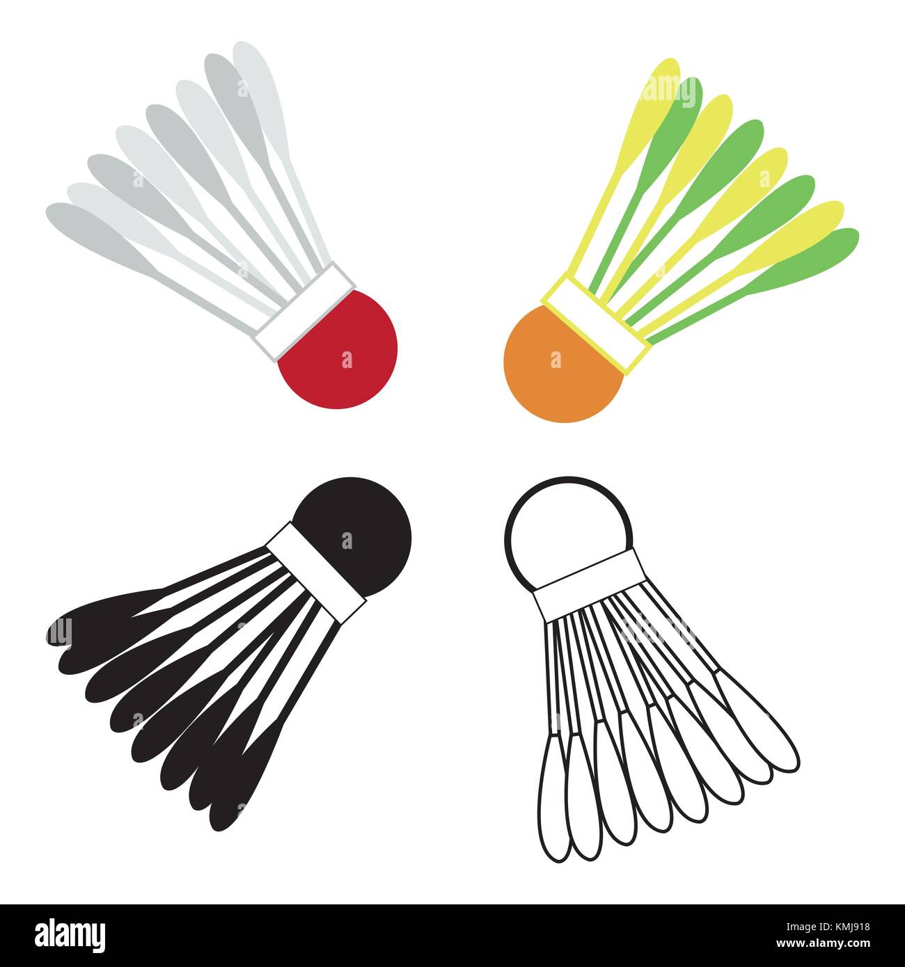 Badminton shuttles for sports Stock Vector Image & Art - Alamy