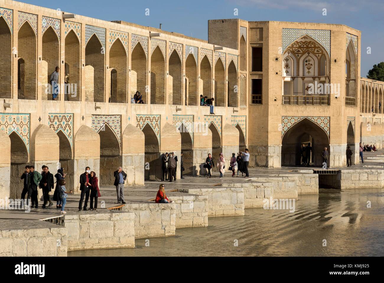 Khaju Bridge. Isfahan. Iran Stock Photo - Alamy