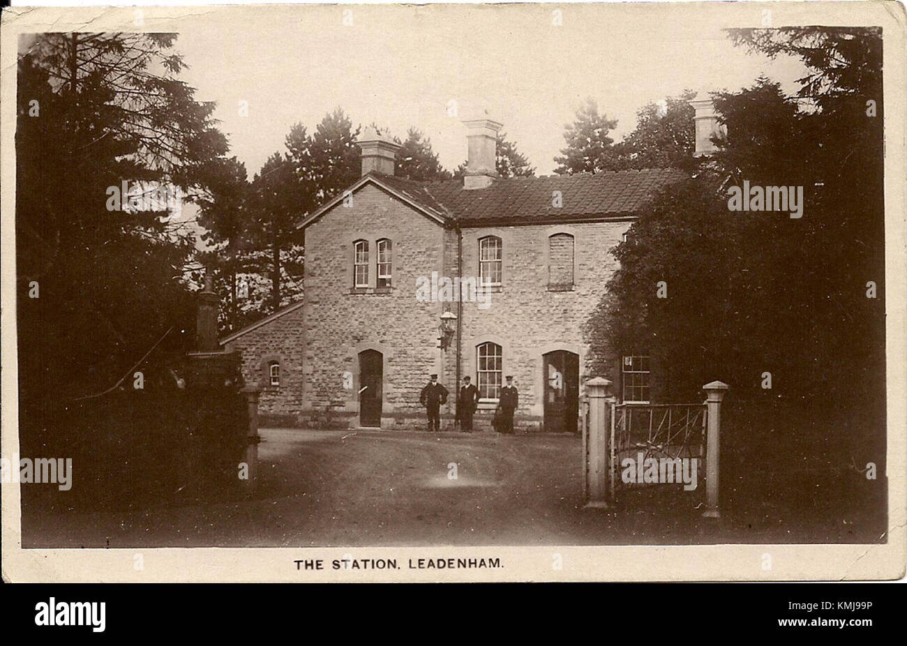 Leadenham railway station, located in Lincolnshire, UK, serves as a ...