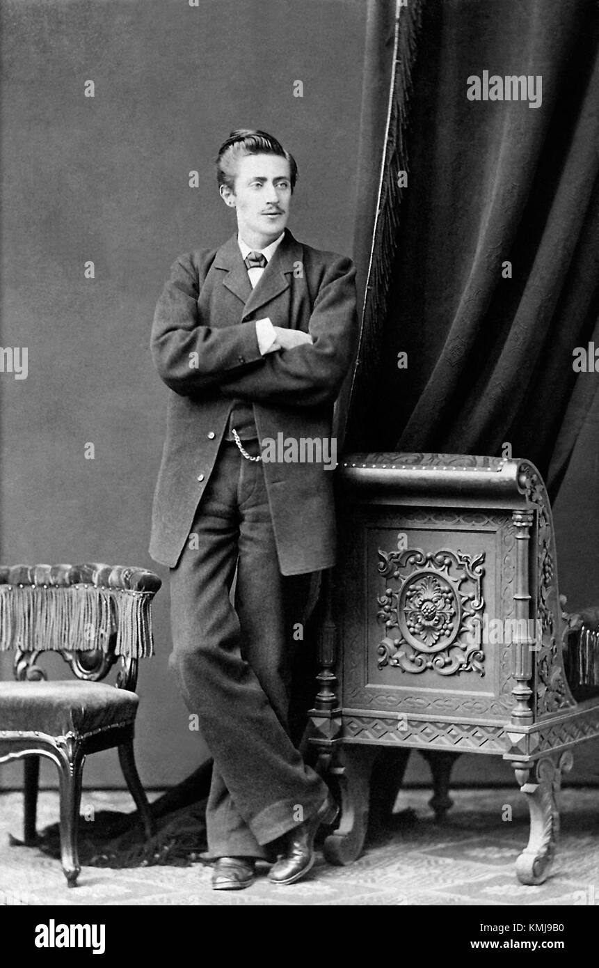 Verner von Heidenstam, a prominent Swedish writer and poet, is captured ...