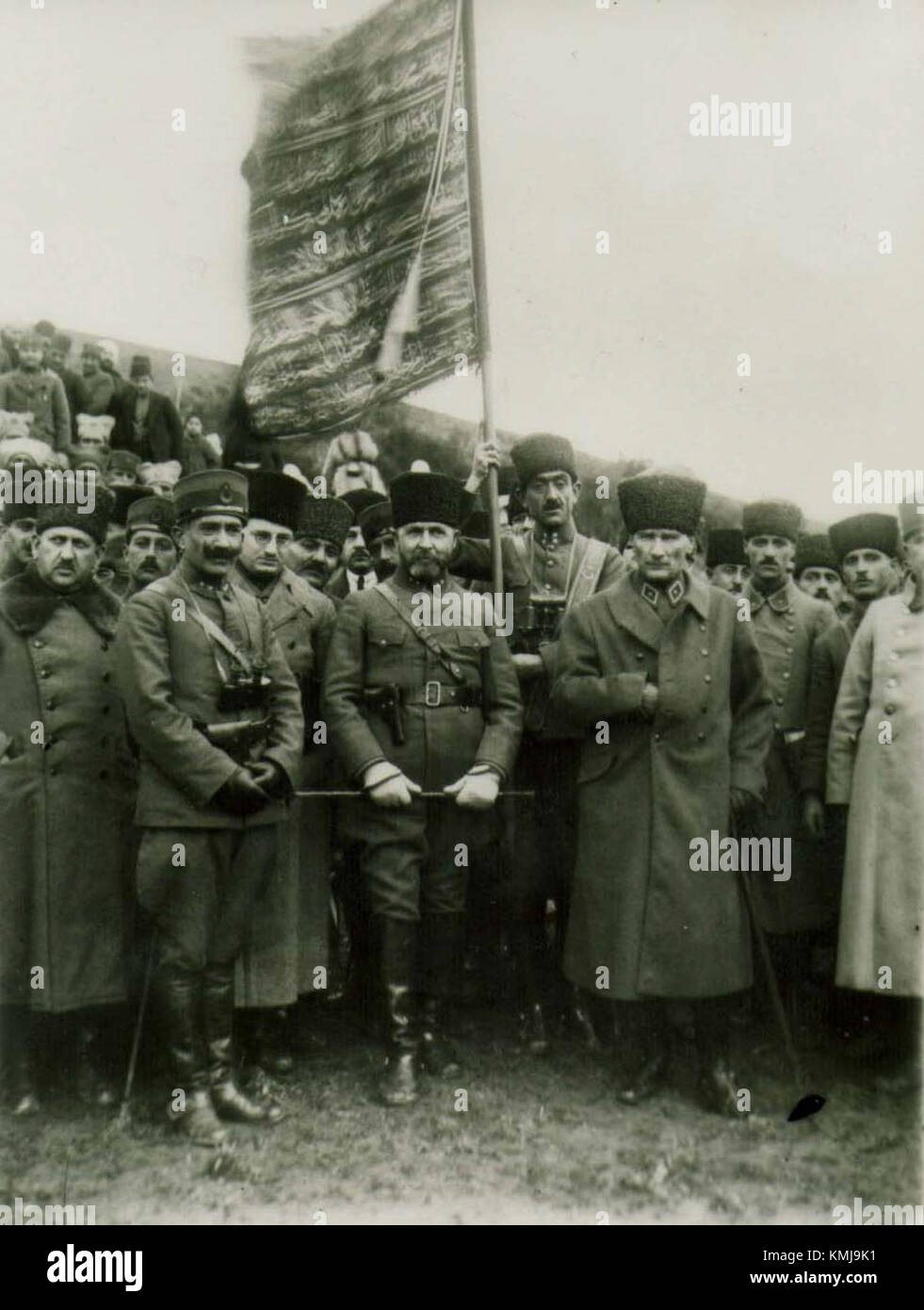 Mustafa Kemal, Nureddin's inspection of 2nd Heavy Artillery Regiment ...