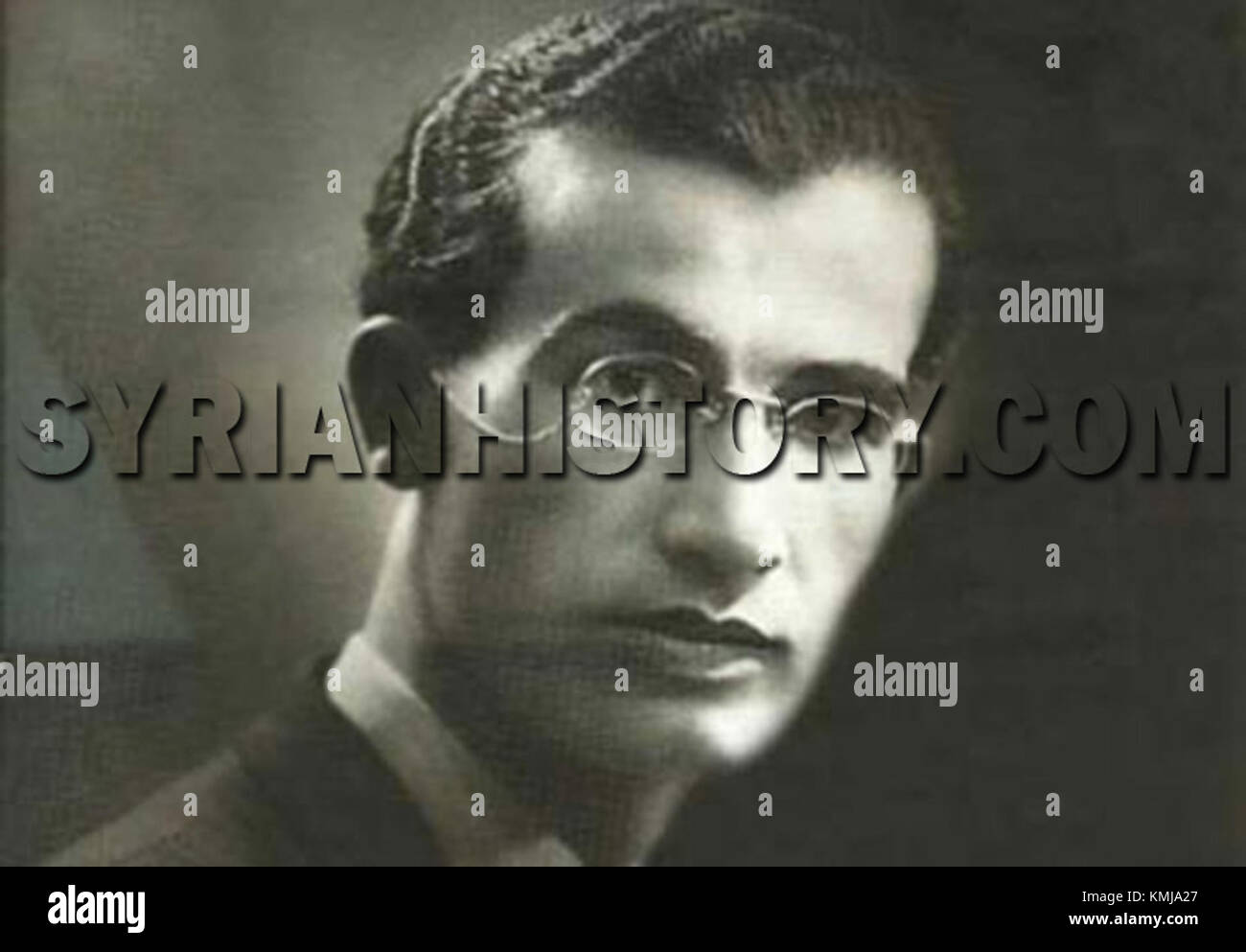 Syrian poet Omar Abu Risheh in 1932 Stock Photo - Alamy