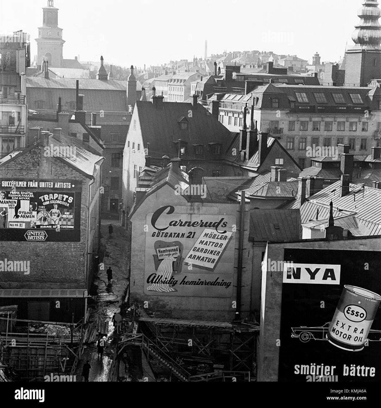 Stockholm's inner city, showcasing its historic architecture and modern ...