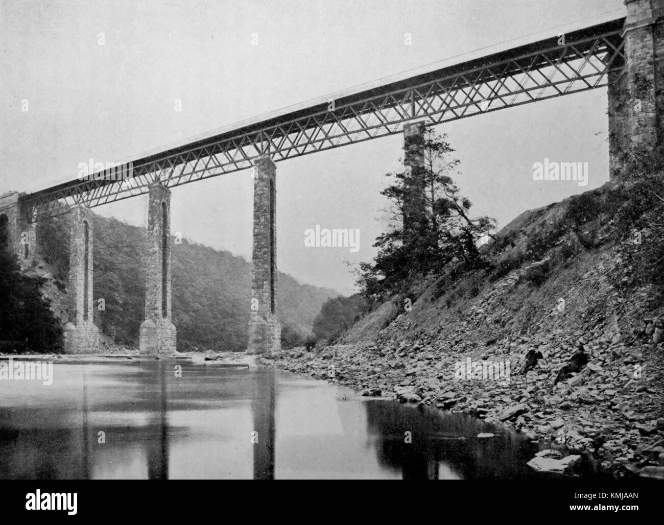 The Tees Railway Viaduct, located in the United Kingdom, is an ...