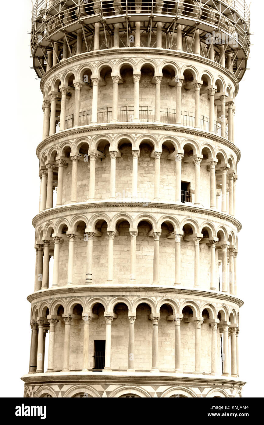 details of Leaning tower in Pisa, Tuscany, Italy Stock Photo - Alamy