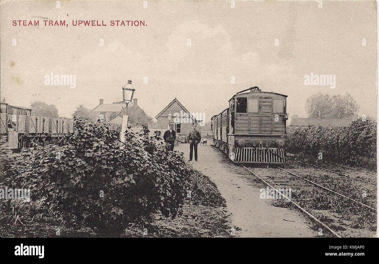 Upwell Railway Station, located in Norfolk, England, is a historic ...