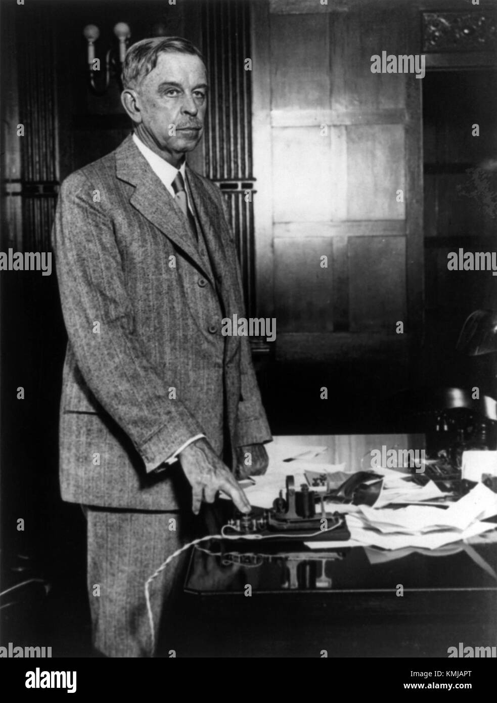 Hubert Work, an American figure, prepared to open Yellowstone National ...