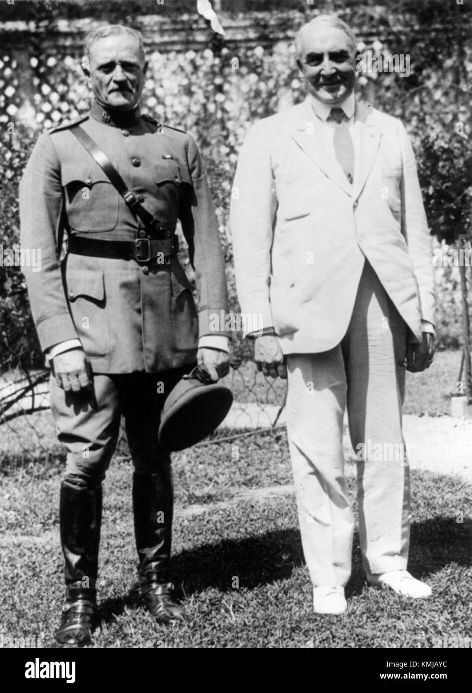 This photograph shows General John J. Pershing, the commander of the ...