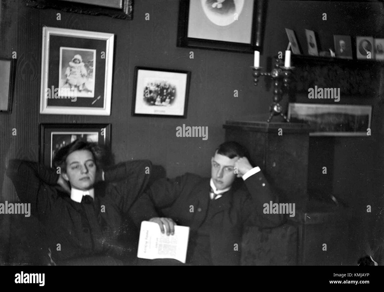 Photograph of Arne and Anna Rydbeck, Swedish students from the early ...