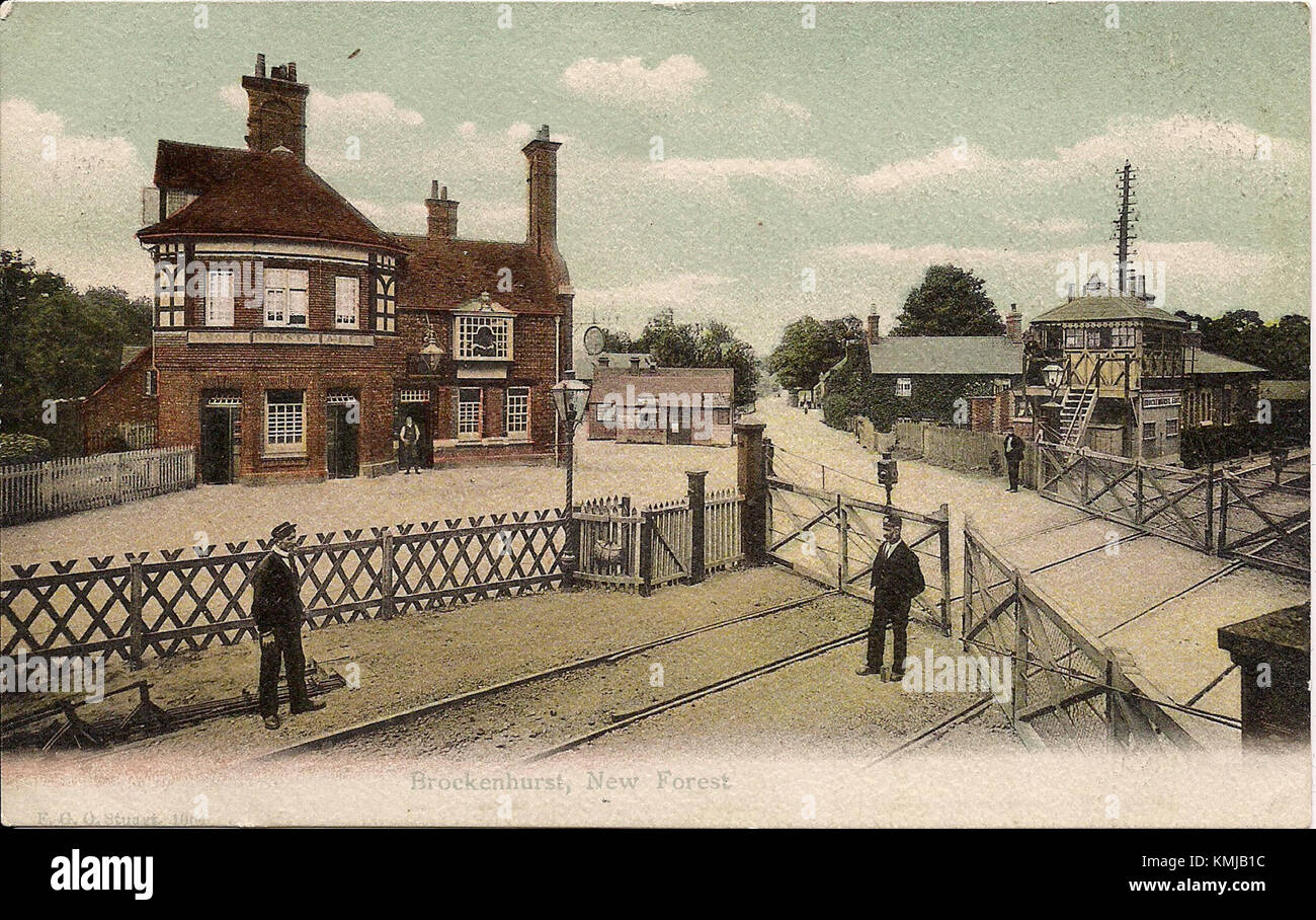 Brockenhurst railway station is located in Hampshire, England. It is an ...