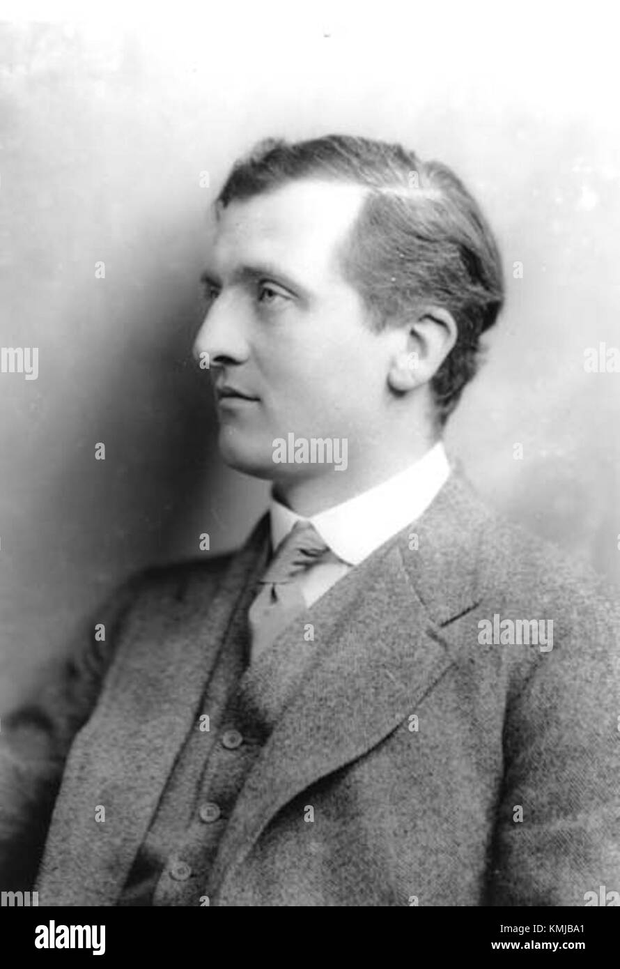 A portrait of T.E. Hulme, a British philosopher and poet, in 1912 ...