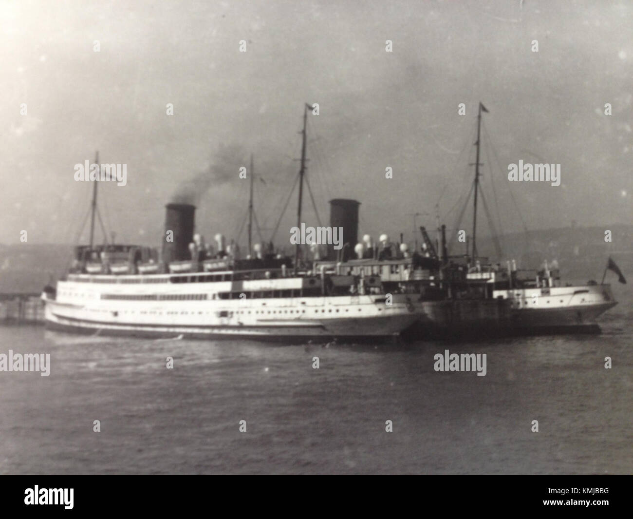 The Lady of Mann and Ben-my-Chree ferries are docked at the Victoria ...