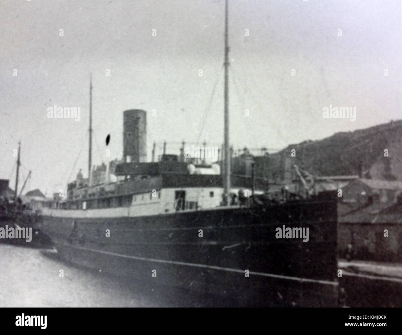 The SS Rushen Castle, a historical ship, is shown laid up at the Tongue ...