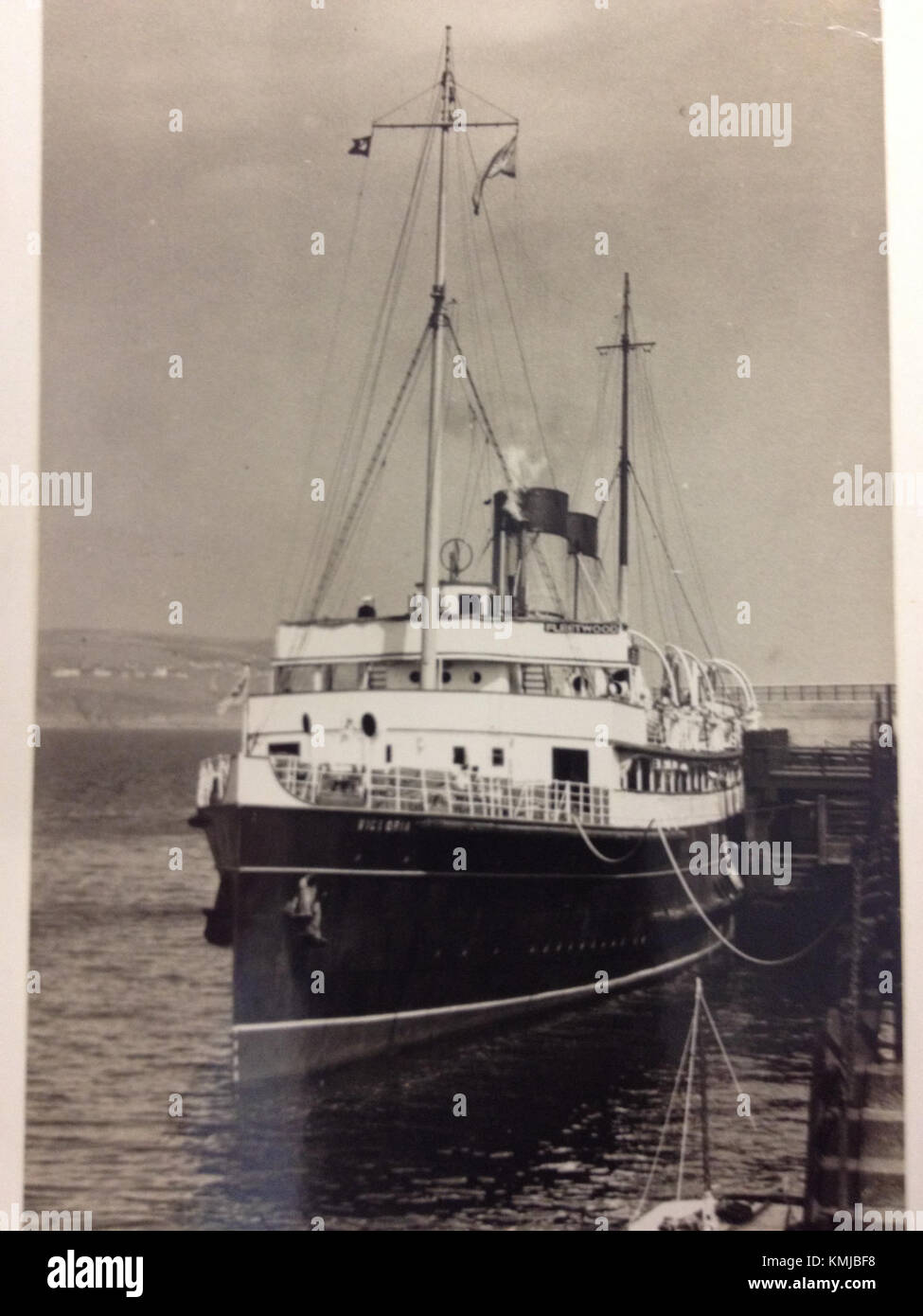 The HMS Victoria was berthed at Battery Pier, offering a view of the ...