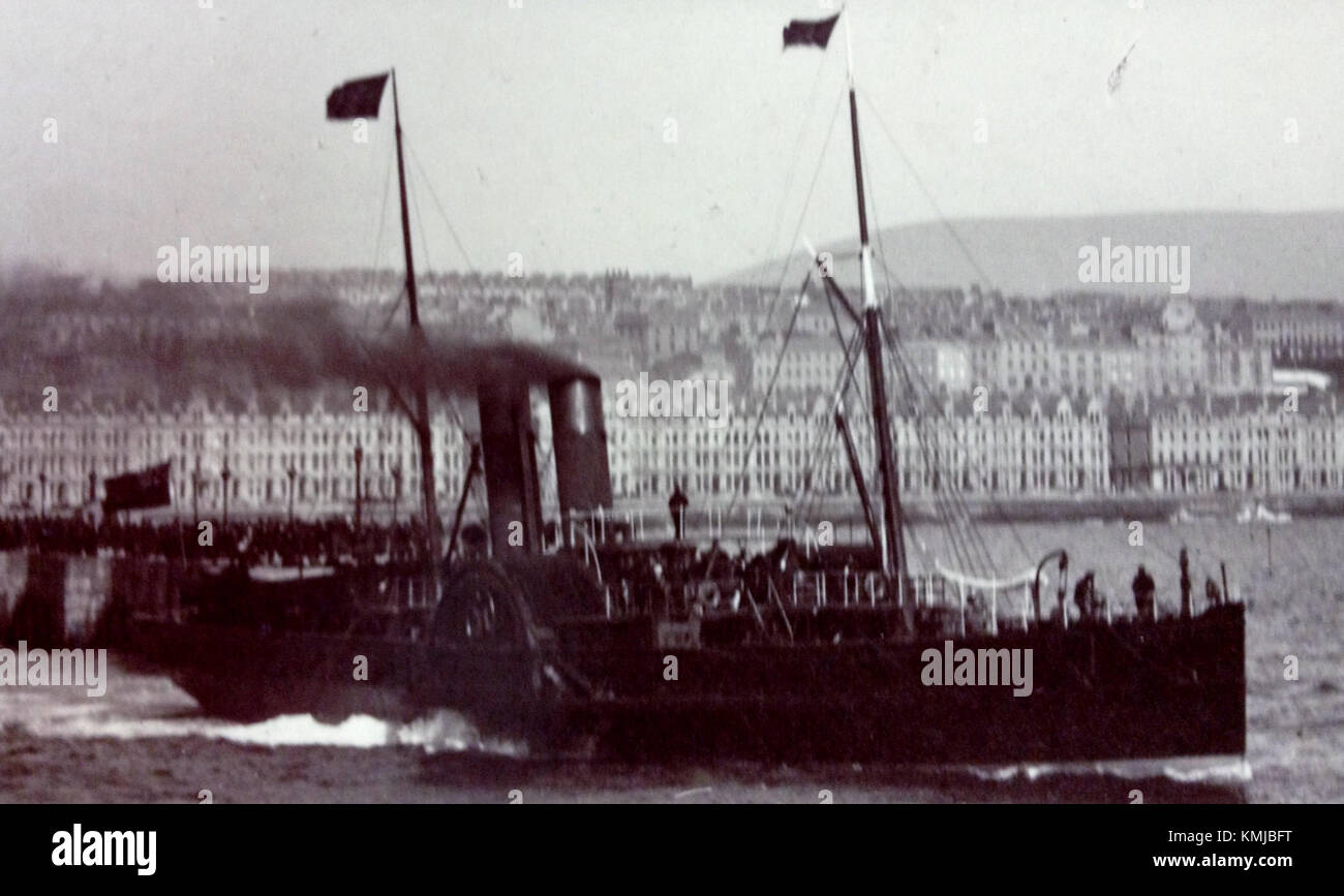 The SS Tynwald, a ship known for its historic voyages, is pictured ...