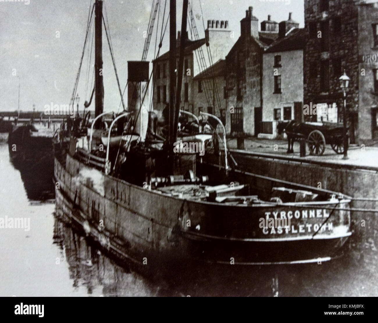 The SS Tyrconnel was a historic steamship, photographed at Castletown ...