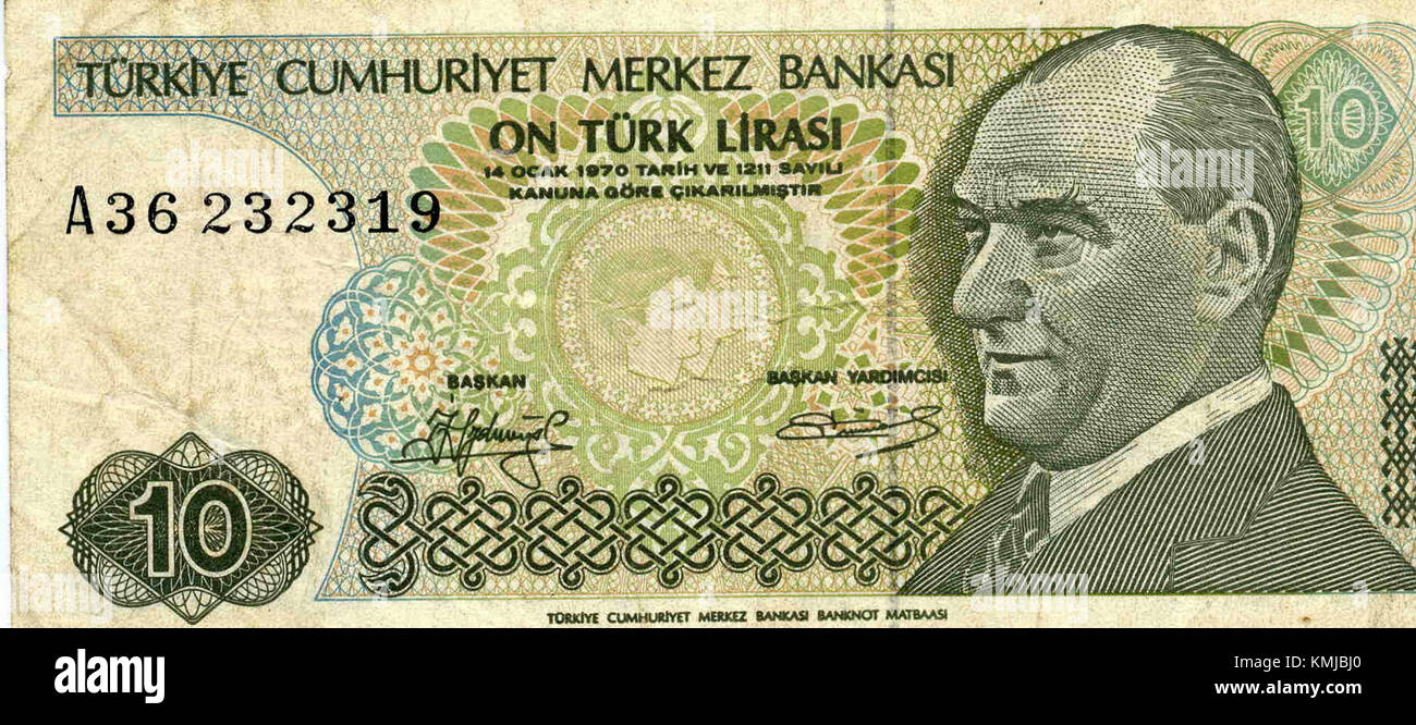 10 Old Turkish lira Stock Photo - Alamy