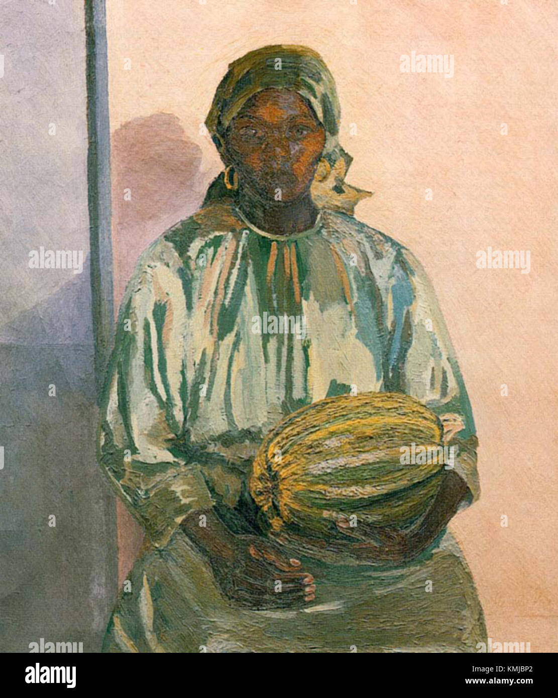 'Joven morena' by Petrona Viera is an iconic artwork representing a ...