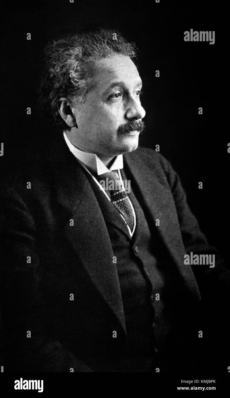 A famous photograph of Albert Einstein taken in 1921, capturing the ...