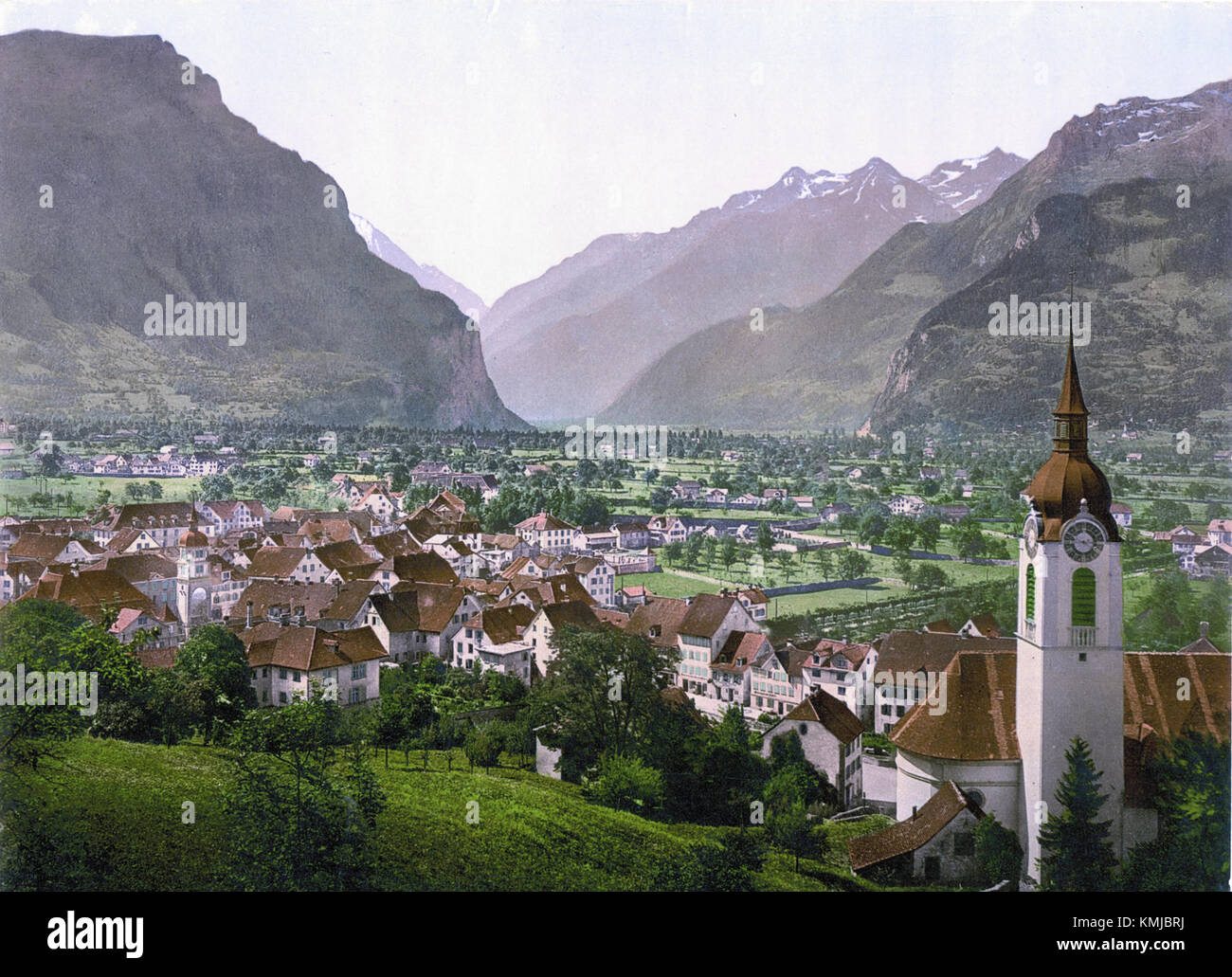 Altdorf, Switzerland, in 1900, is a historical representation of the ...