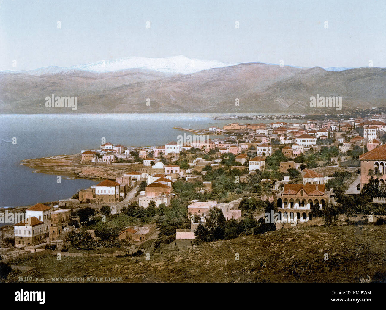 A historical photograph of Beirut in 1900, showcasing the city’s early ...