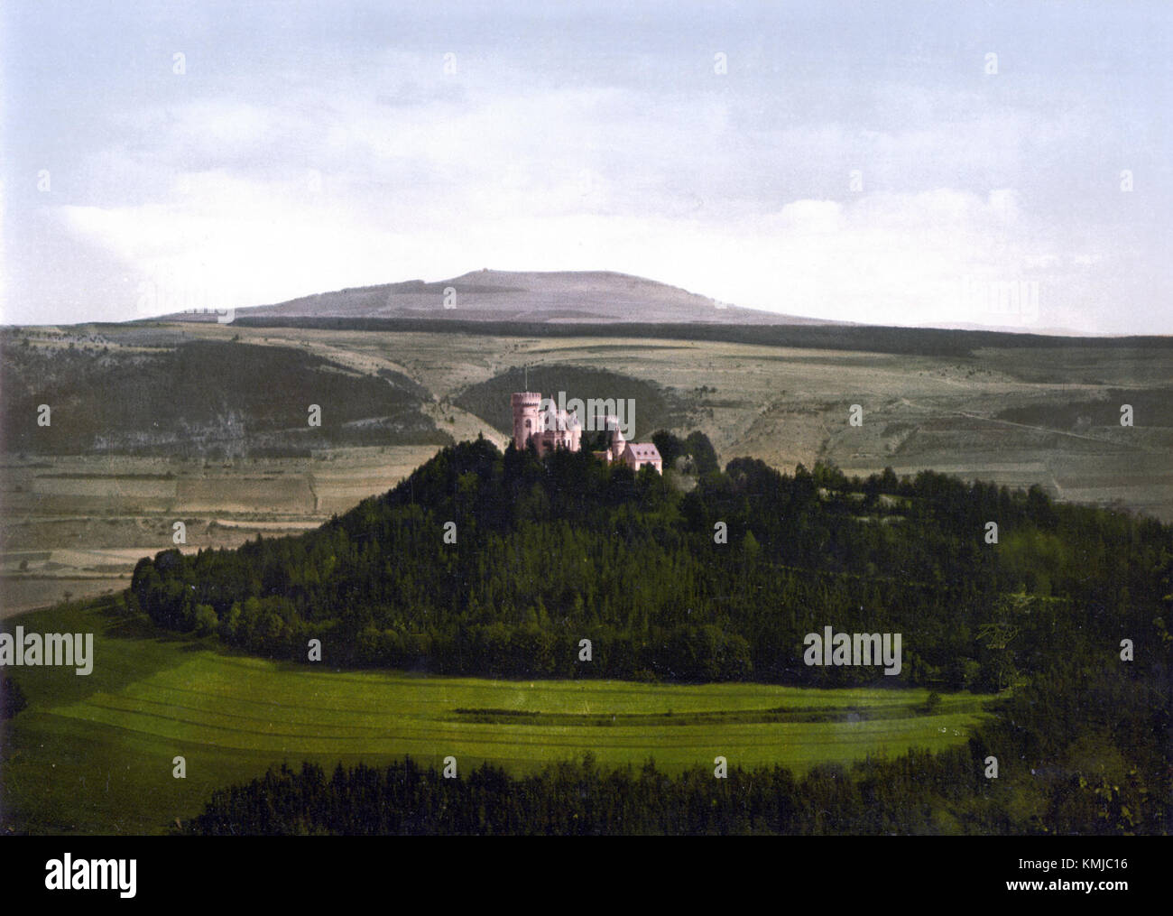 A photograph of Burg Landsberg, a historic castle located in Germany ...