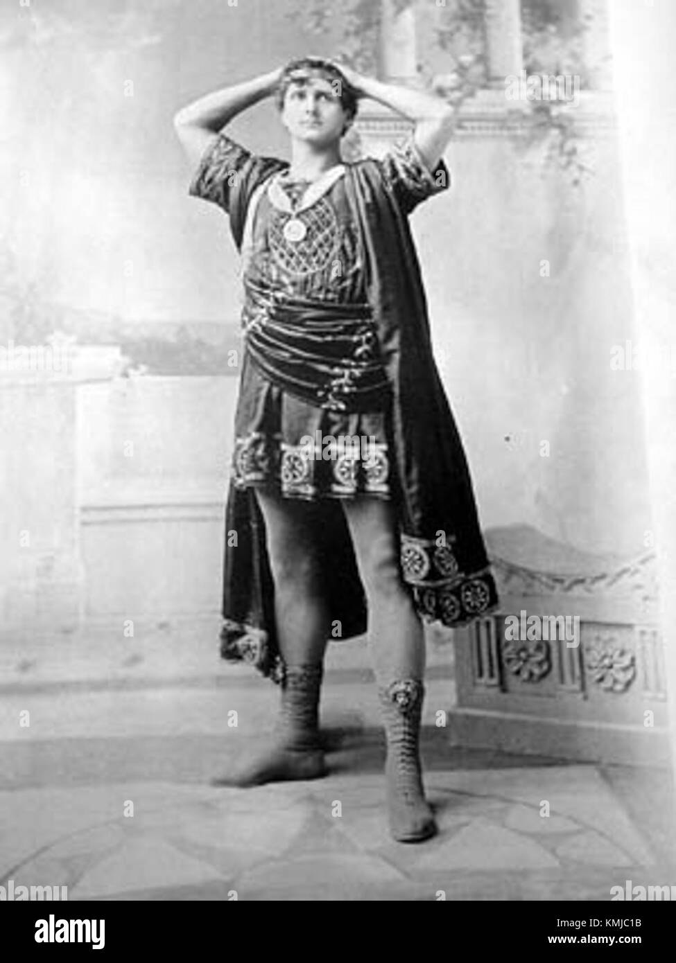 The sculpture titled 'The Greek Slave' by Hiram Powers depicts a young ...