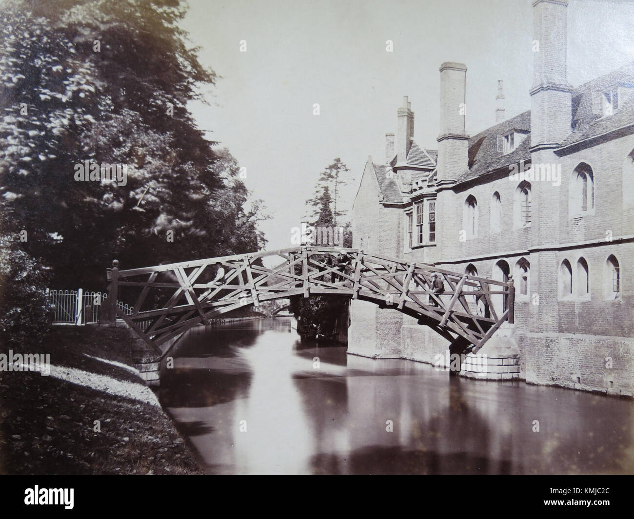 The Mathematical Bridge at Cambridge University is a wooden bridge ...
