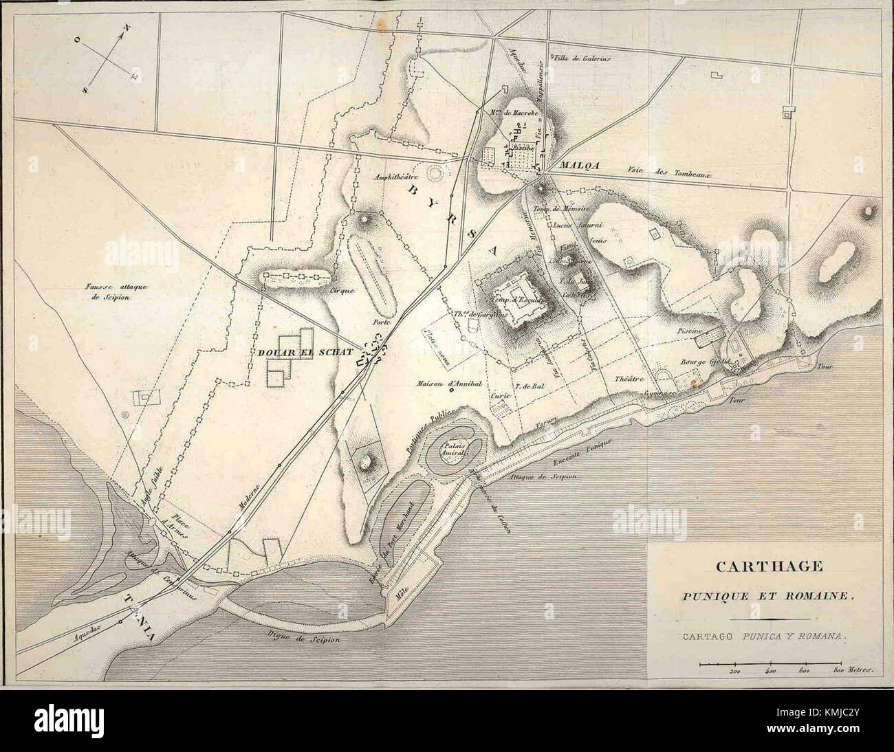 Carthage tunisia ancient map hi-res stock photography and images - Alamy