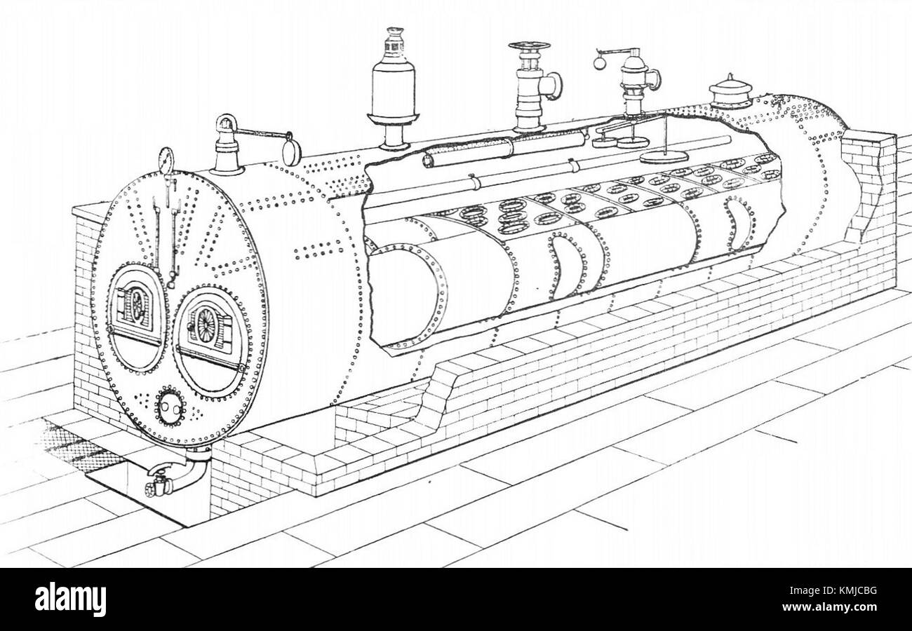 The Galloway boiler, as described in 'Modern Electric Practice', Vol 5 ...