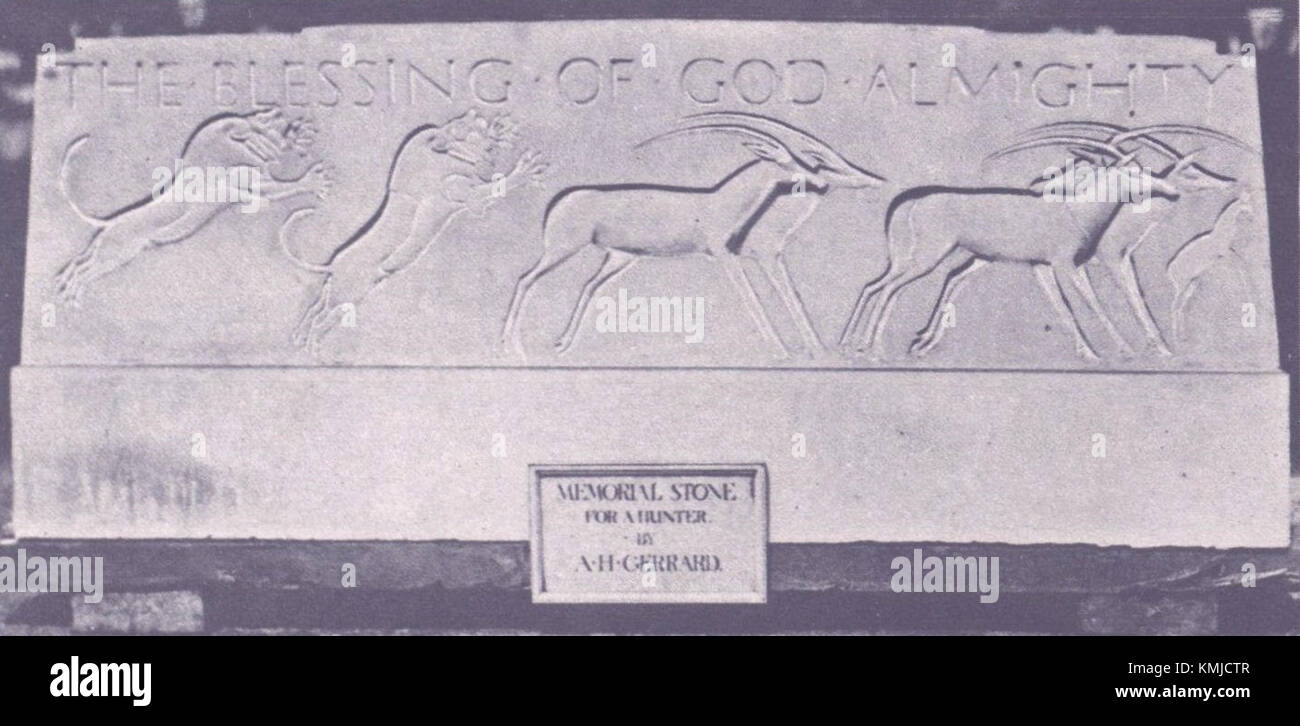 The Memorial Stone for a Hunter commemorates a hunter, likely a local ...