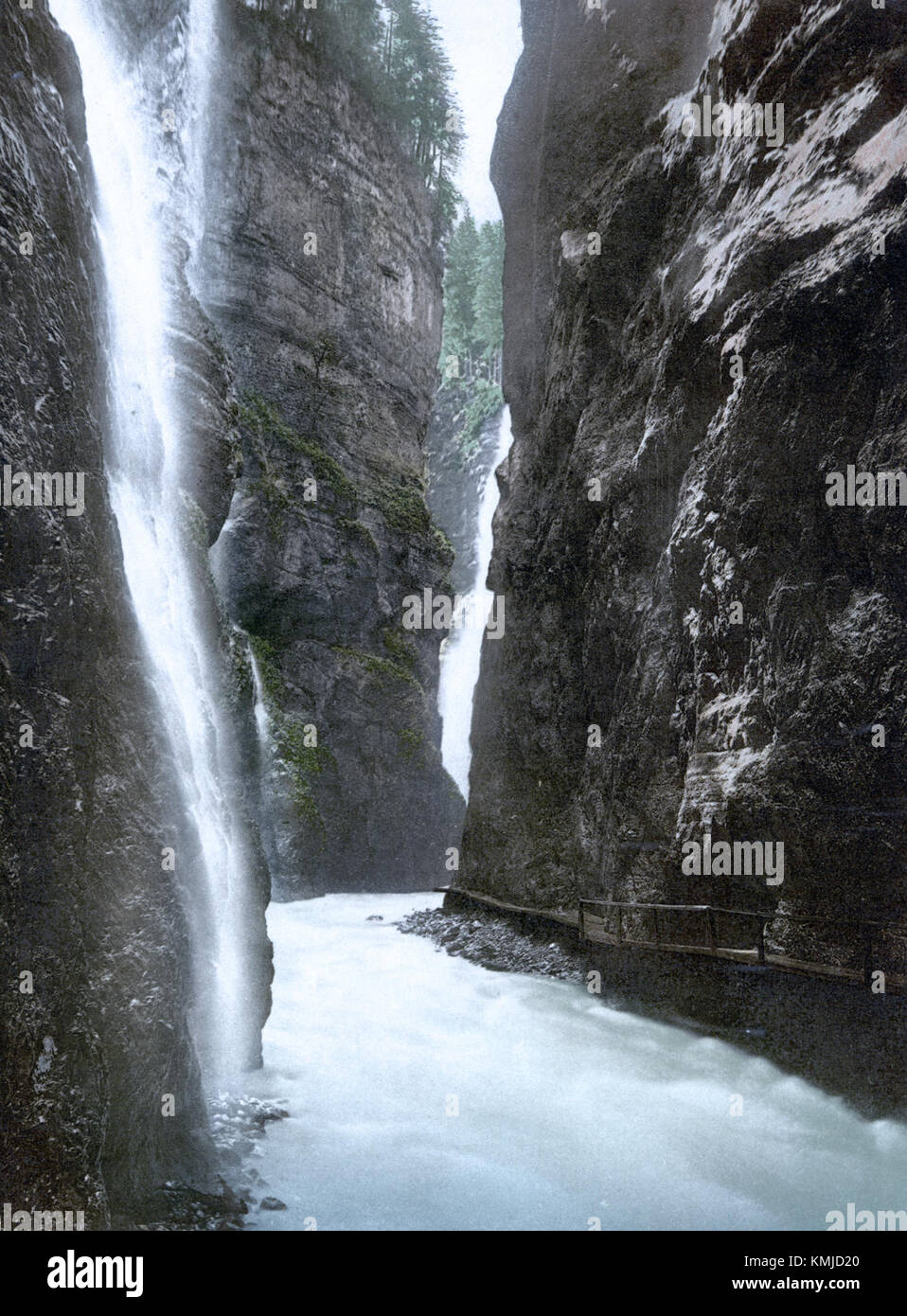 Partnachklamm is a dramatic gorge in southern Germany, known for its ...