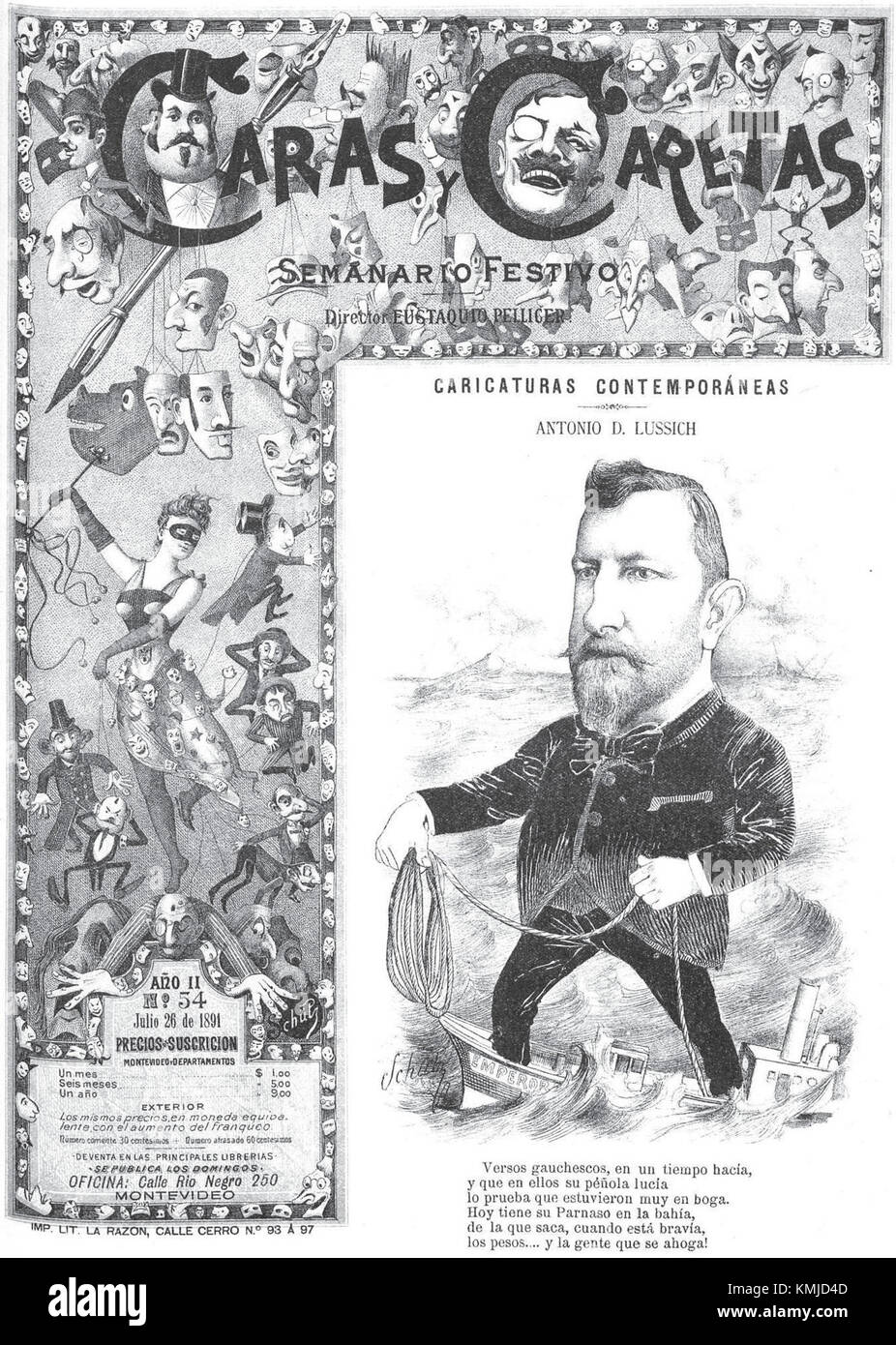 Portada Caras y Caretas is an iconic magazine cover from 1891 ...