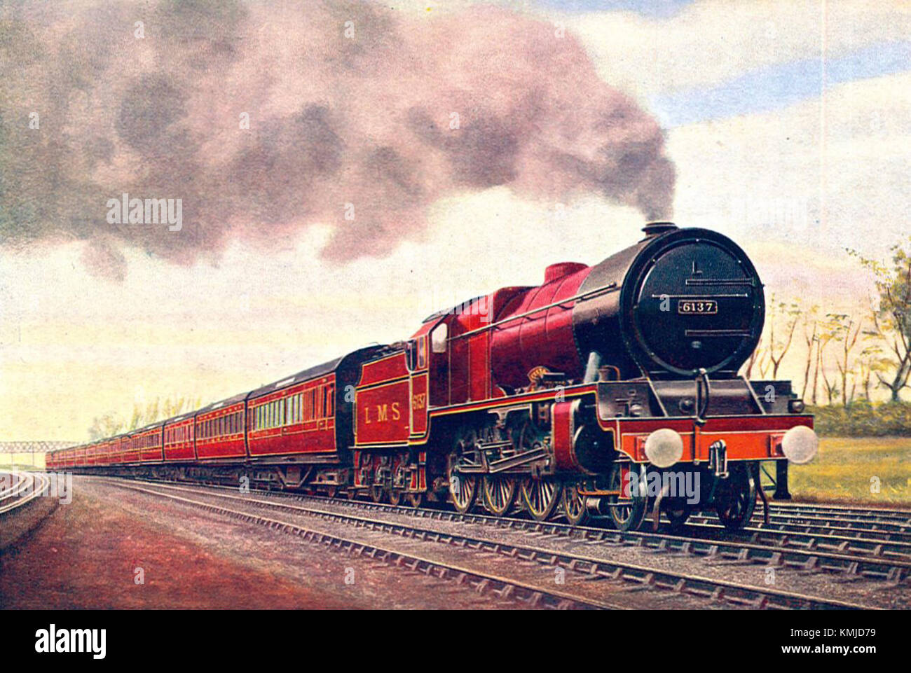 The 'Royal Scot' express train, hauled by LMS Royal Scot Class ...