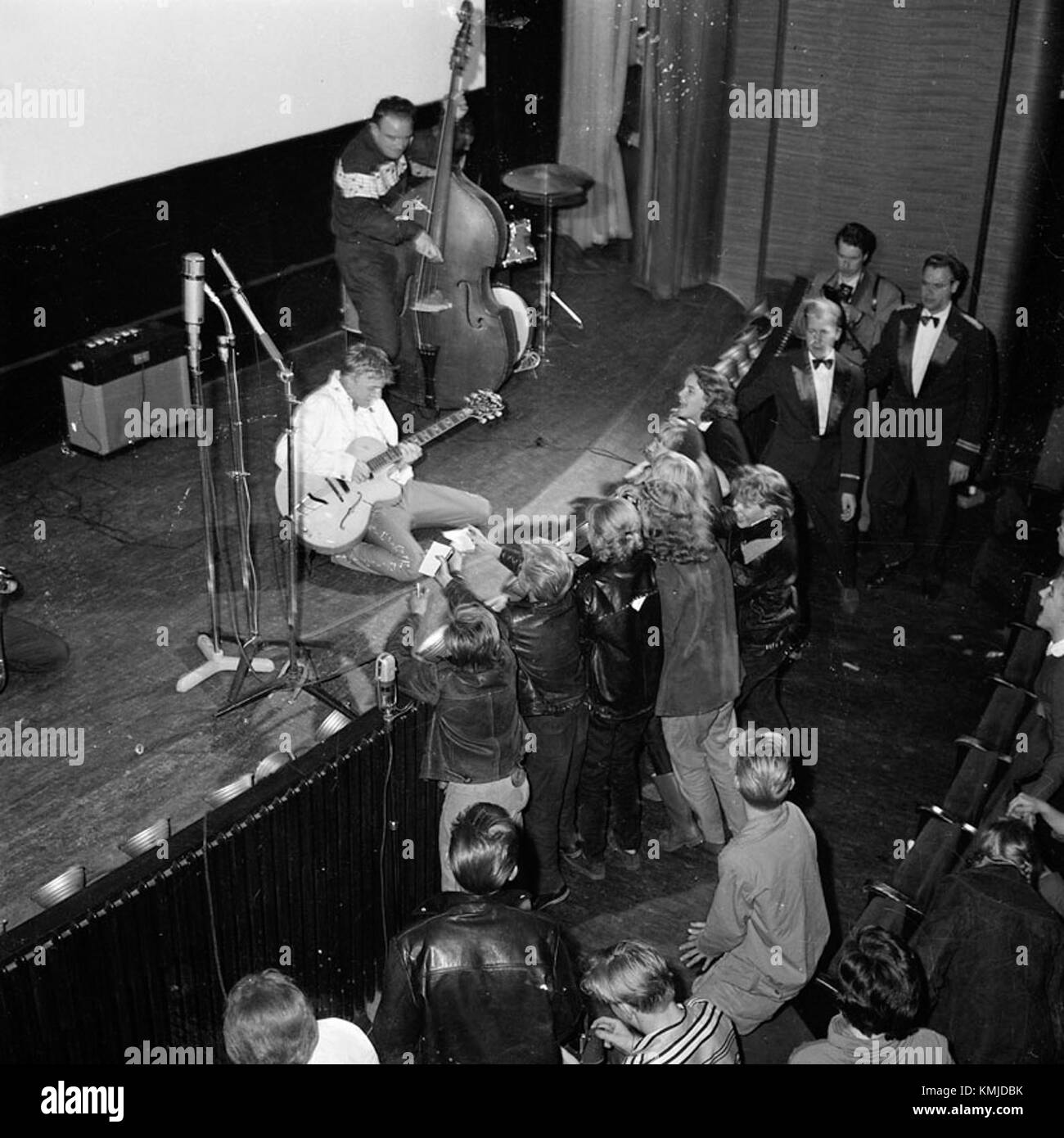 Tommy Steele, a famous British singer and actor, is captured in this ...