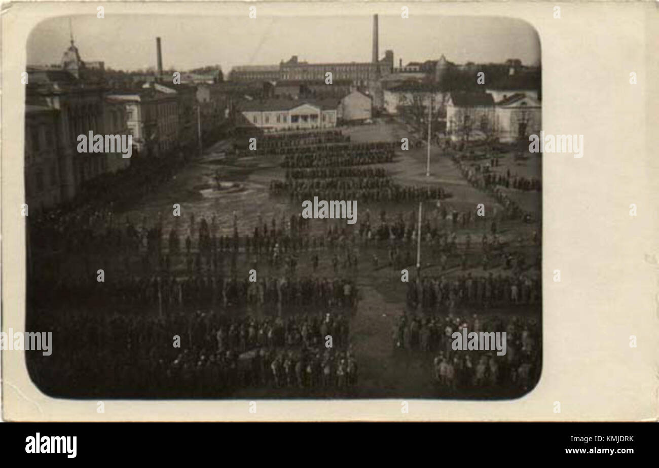 A historical photograph showing executed Red Guards in Helsinki's ...
