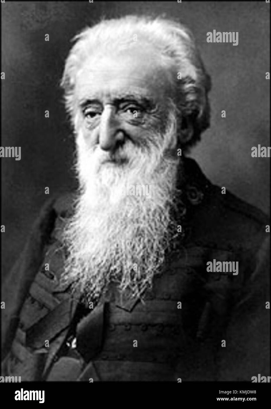 A photograph of William Booth, the founder of The Salvation Army, taken ...