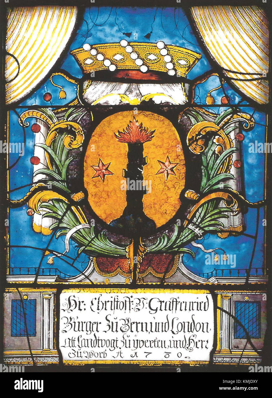 Worb, a town in Switzerland, is home to the Graffenried-Scheibe, a ...
