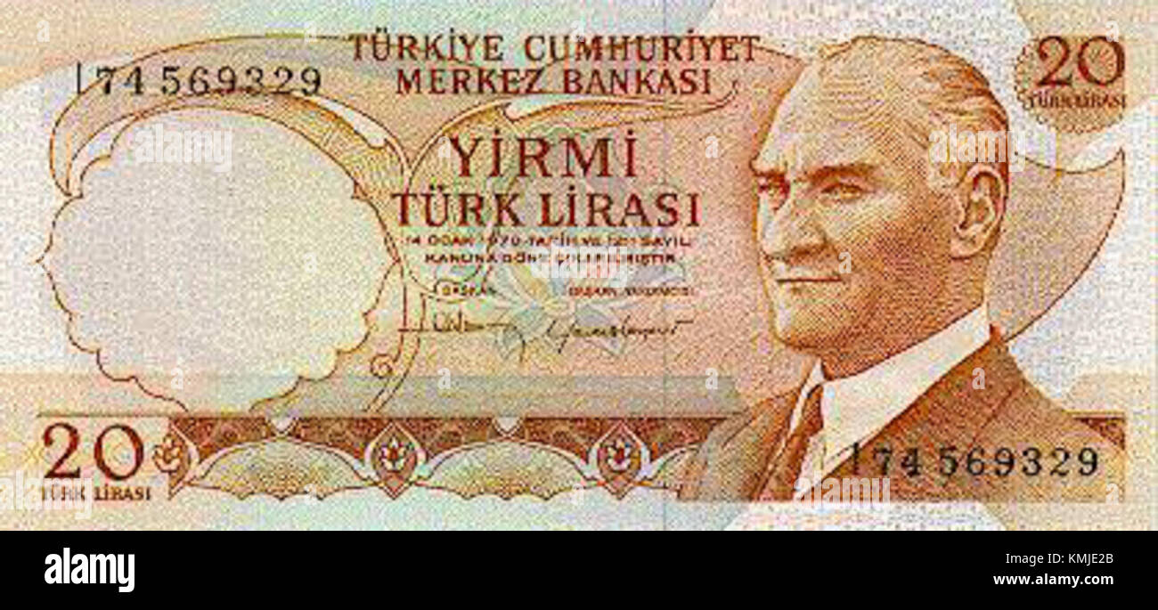 20 Old TL obverse Stock Photo - Alamy