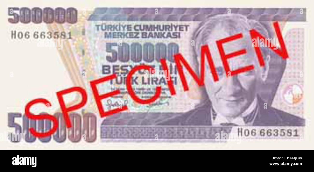 This image features the obverse of the 500000-IV TL coin, a notable ...