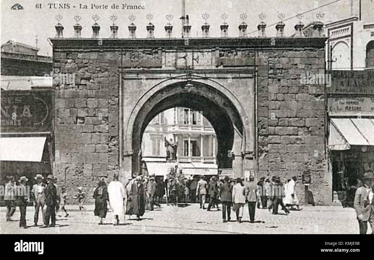 Bab El Bhar is a prominent gate in Tunis, Tunisia, historically known ...
