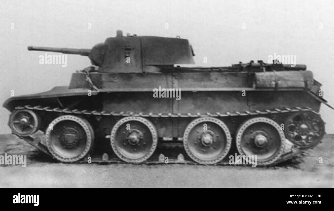 The BT-7M is a Soviet-era light tank that was used during the early ...
