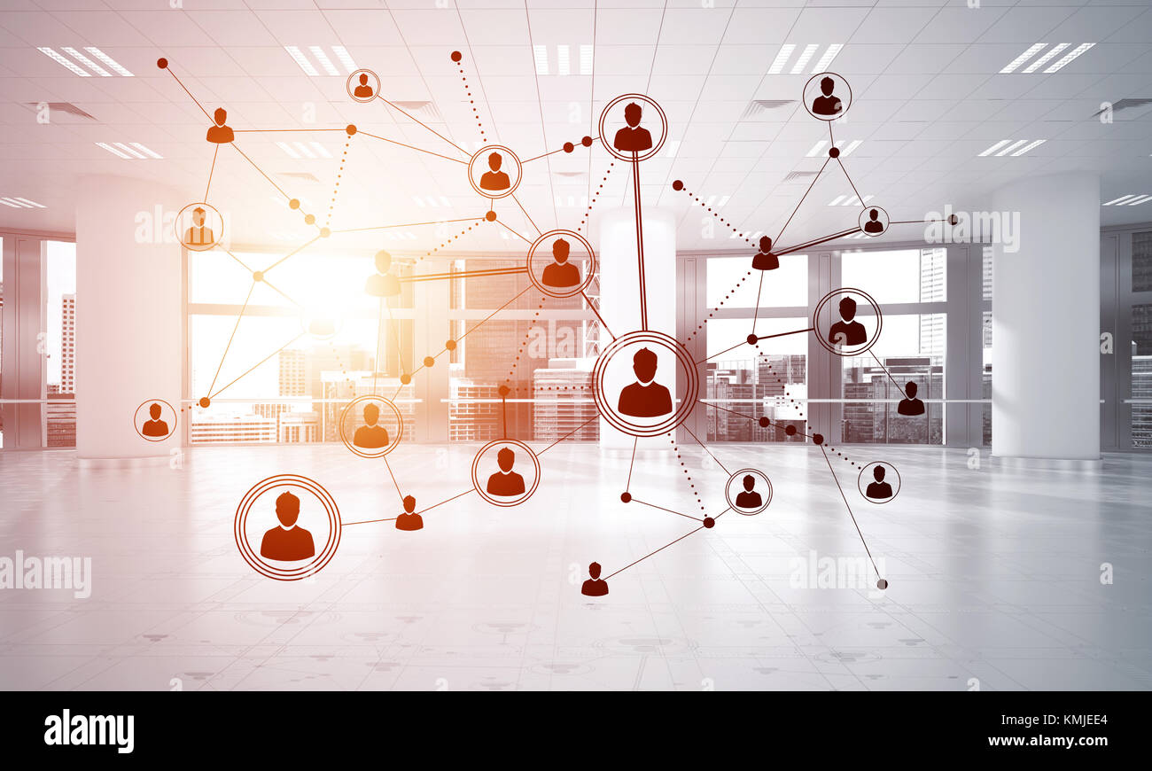 Networking and wireless connection as concept for effective modern ...