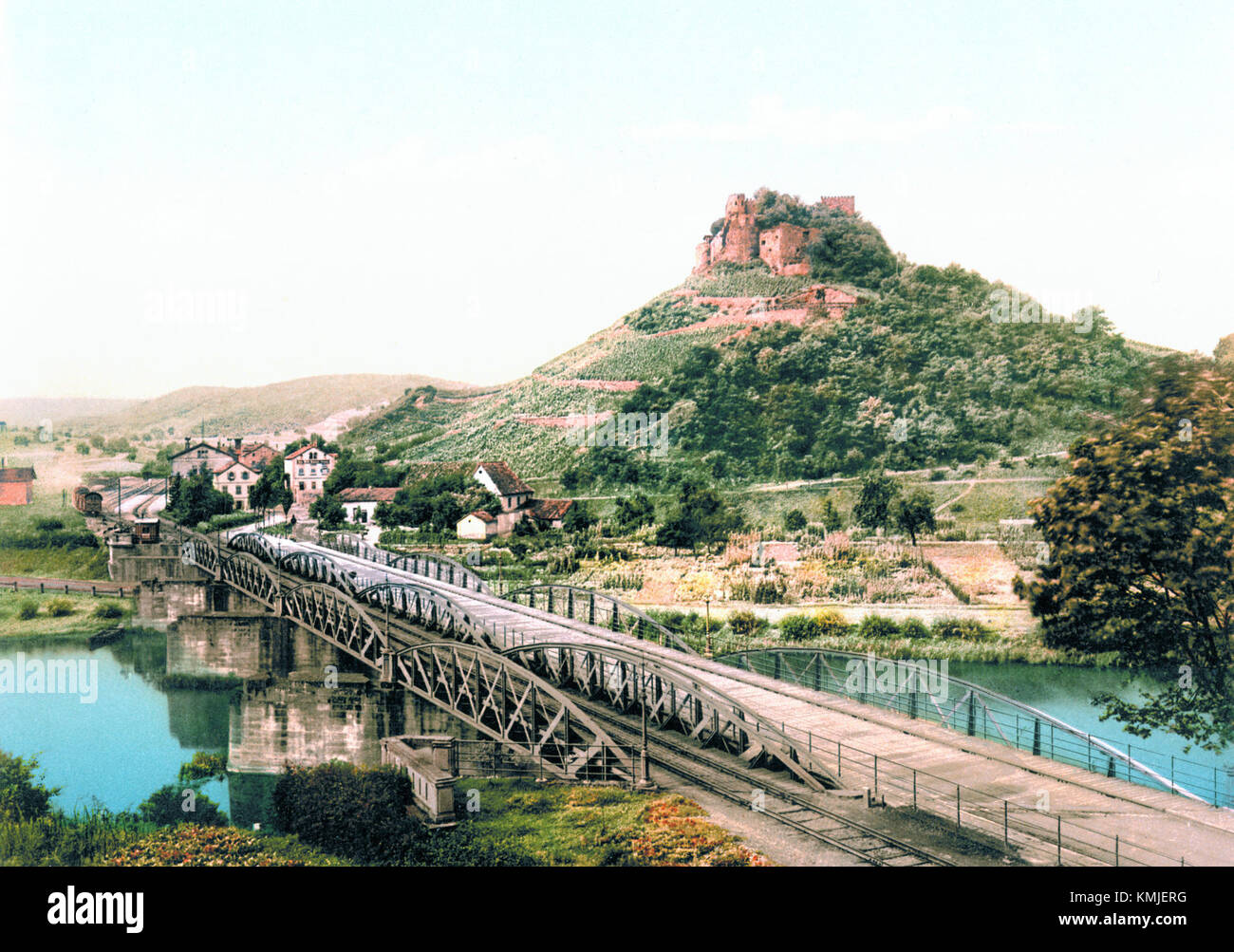 Ebernburg Castle, built in 1900, is located in Germany and known for ...
