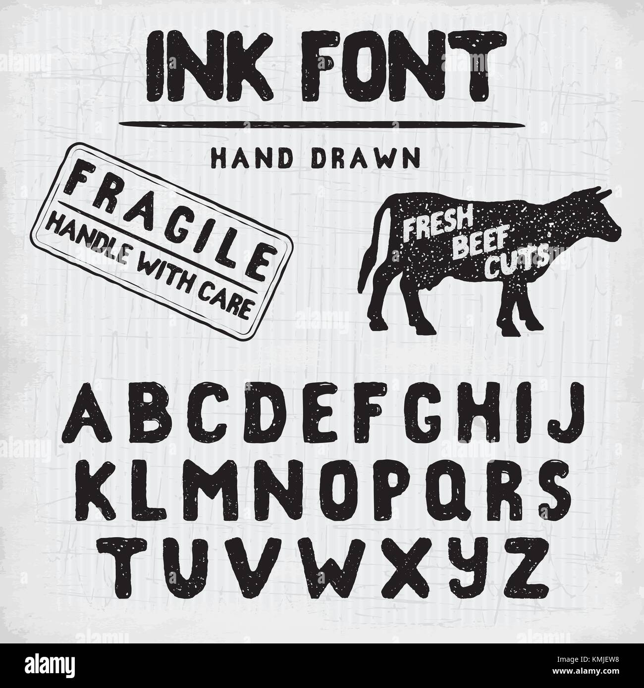 Hand Drawn Typeface Font