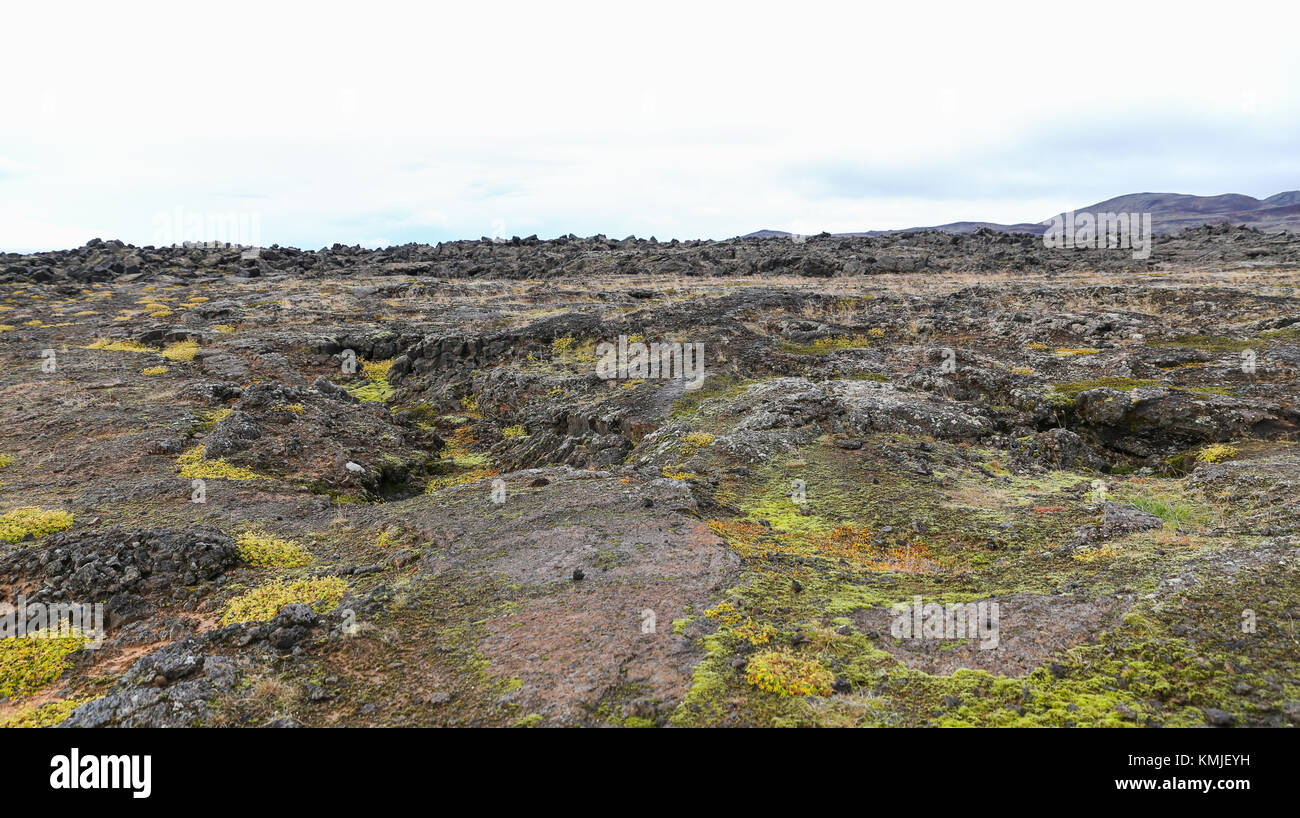 Krafla volcanic area in North of Iceland Stock Photo - Alamy